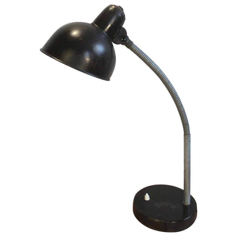 Christian Dell Gooseneck Table Lamp for Kaiser Idell, 1930s at 1stDibs