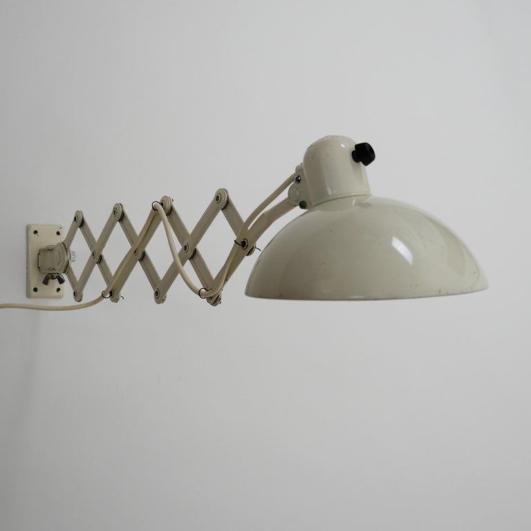 Christian Dell, Model 6718 Scissor Work Lamp, Kaiser Idell, Bauhaus 1930s For Sale at 1stDibs