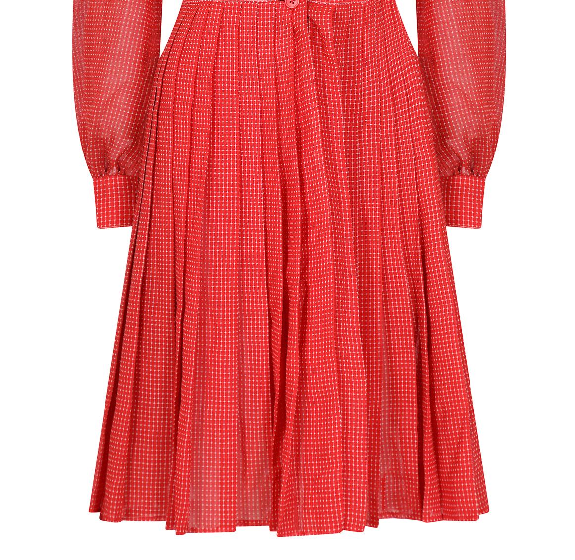 Christian Dior 1970s Muslin Cotton Checked Dress For Sale at 1stDibs ...