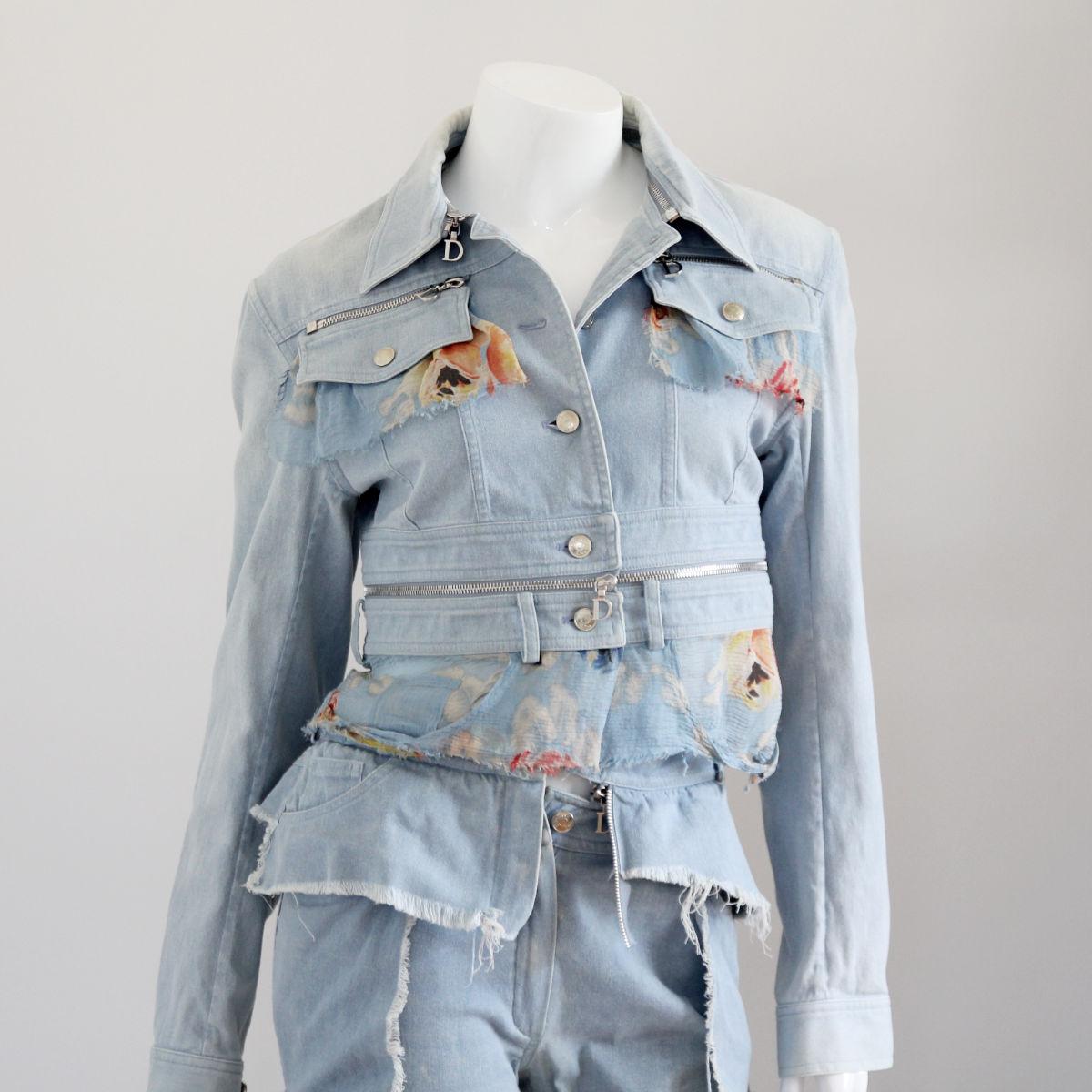 CHRISTIAN DIOR 2001 Jeans Set / Suit (Jacket and Pants) by John ...