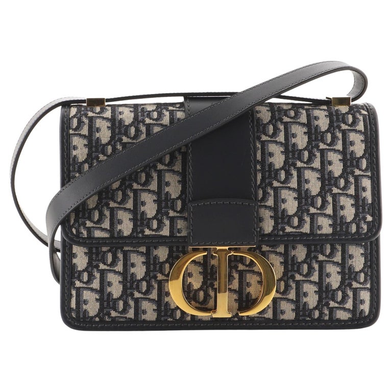 Christian Dior 30 Montaigne Flap Bag Oblique Canvas For Sale at 1stDibs
