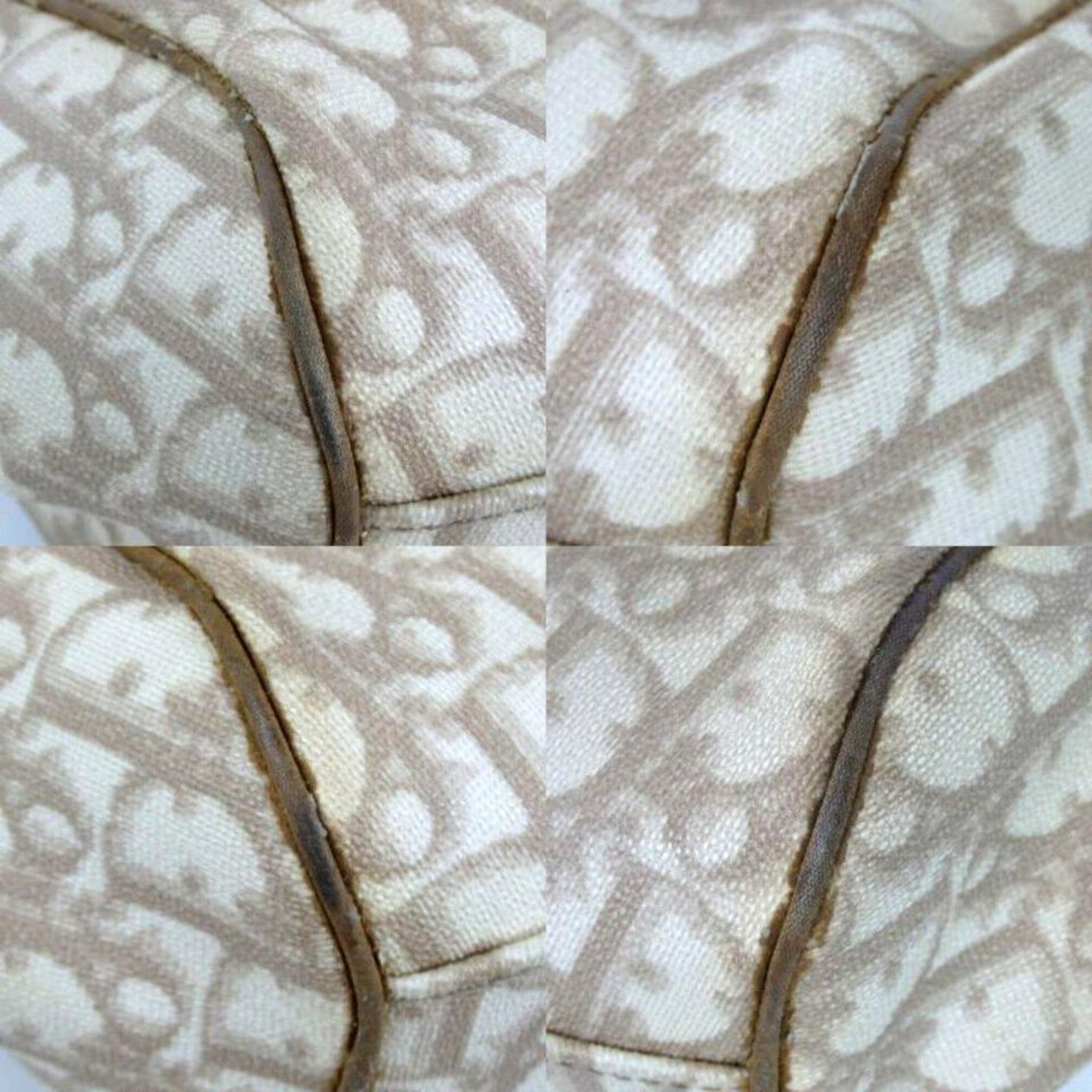 Christian Dior Beige Monogram Trotter romantic ribbon Chain Bag 854481 ...