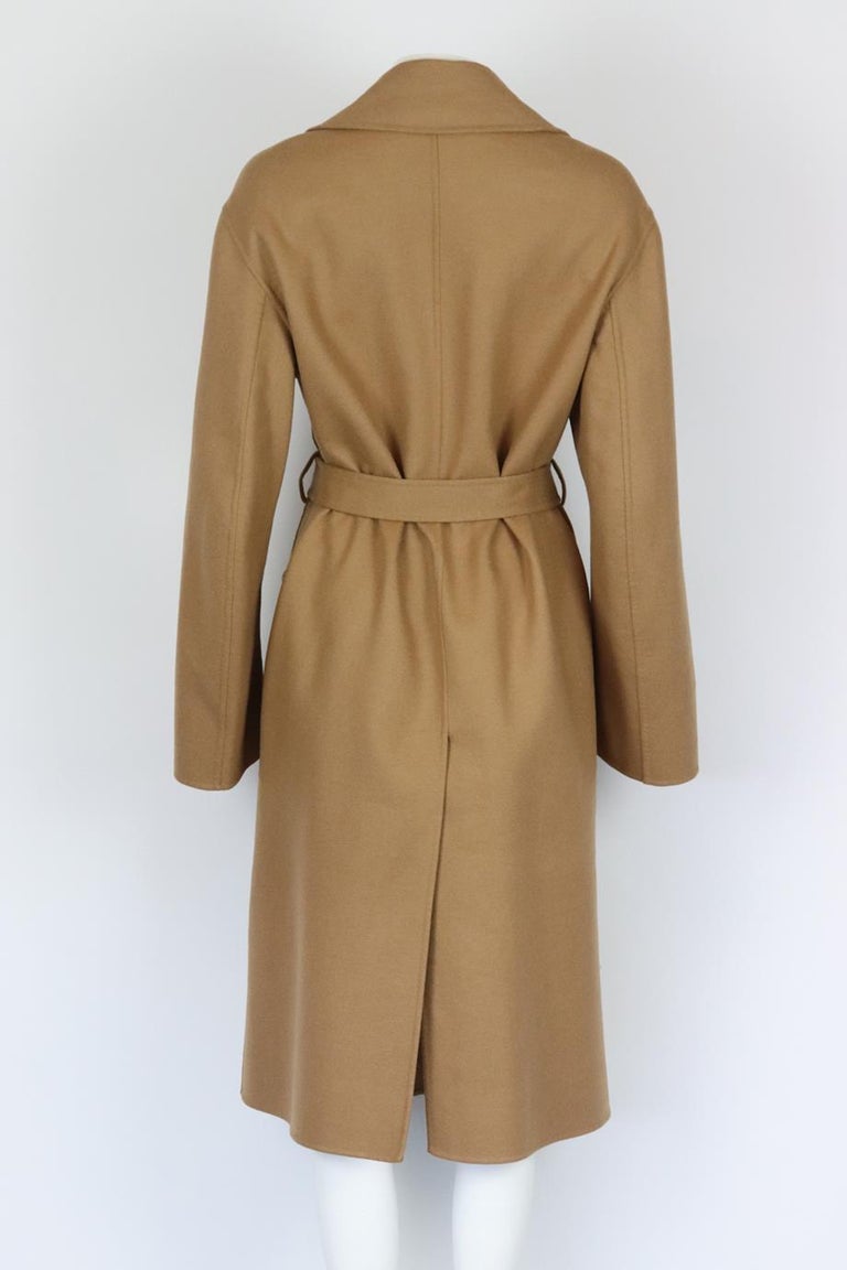Christian Dior Belted Wool Blend Coat Fr 44 Uk 16 For Sale at 1stDibs