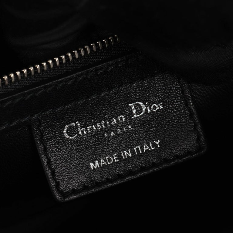 Christian Dior Black, Green and White Satin Canvas Graffiti Floral Lady ...