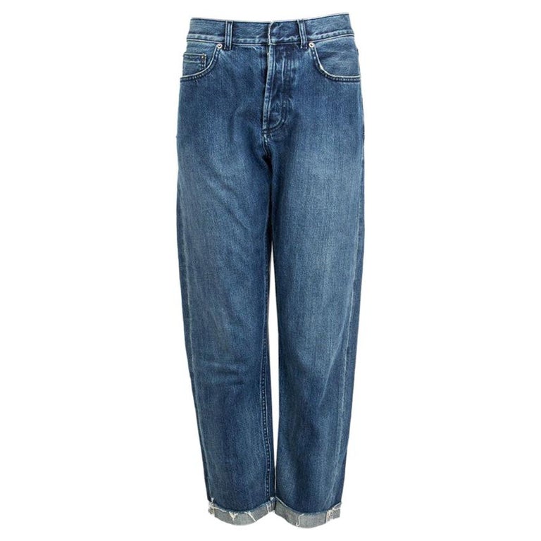 CHRISTIAN DIOR blue cotton Denim 01 BOYFRIEND Jeans Pants XS to S at ...