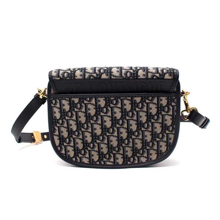Christian Dior Blue Oblique Jacquard Bobby Cross Body Bag For Sale at ...
