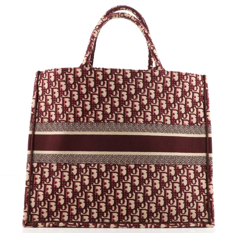 Christian Dior Book Tote Oblique Canvas Large For Sale at 1stDibs