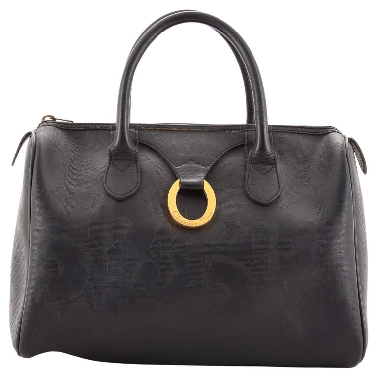 Christian Dior Boston Bag Diorissimo Canvas Medium For Sale at 1stDibs