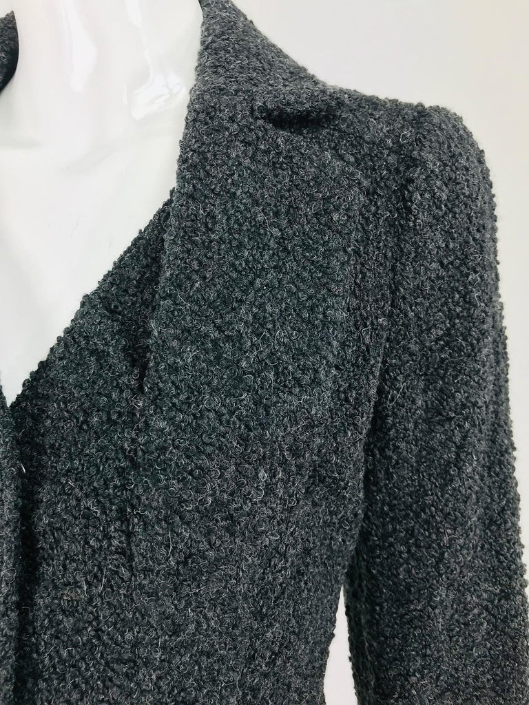 Christian Dior Boutique Grey Boucle Outside Seam Jacket at 1stDibs