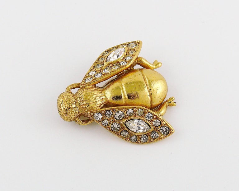 Christian Dior Boutique Iconic Jewelled Bee Brooch at 1stDibs | dior ...