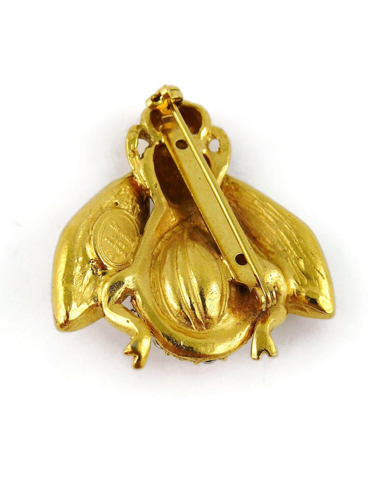Christian Dior Boutique Iconic Jewelled Bee Brooch at 1stDibs