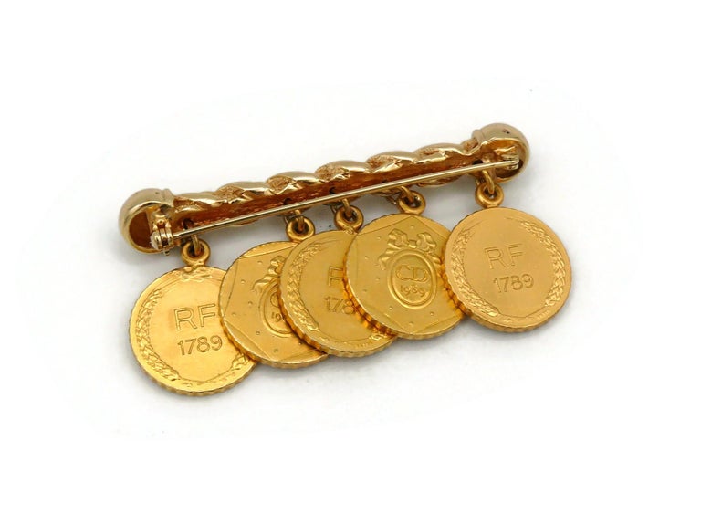 Christian Dior Vintage Bicentennial Coin Limited Edition Brooch, 1989 ...