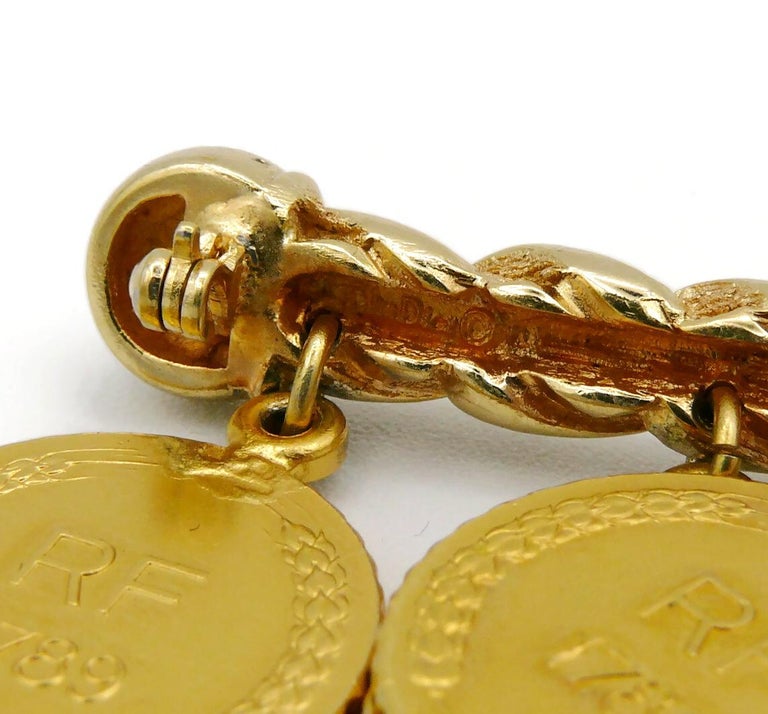Christian Dior Vintage Bicentennial Coin Limited Edition Brooch, 1989 ...