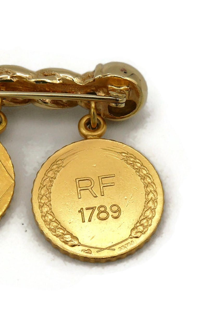 Christian Dior Vintage Bicentennial Coin Limited Edition Brooch, 1989 ...