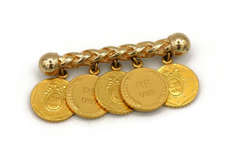 Christian Dior Vintage Bicentennial Coin Limited Edition Brooch, 1989 ...