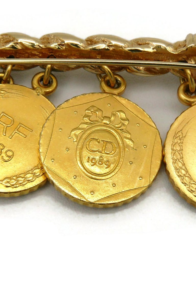 Christian Dior Vintage Bicentennial Coin Limited Edition Brooch, 1989 ...