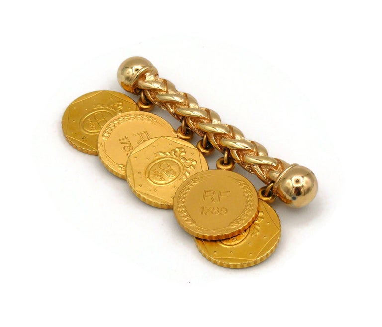 Christian Dior Vintage Bicentennial Coin Limited Edition Brooch, 1989 ...