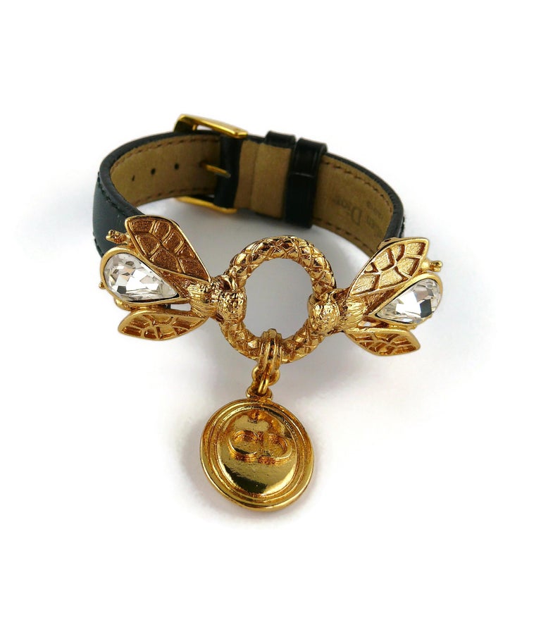 Christian Dior Boutique Vintage Jewelled Bee Bracelet at 1stDibs