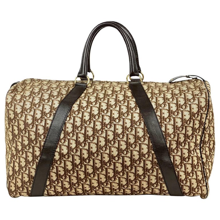 Christian Dior Brown Diorissimo Weekend Bag at 1stDibs