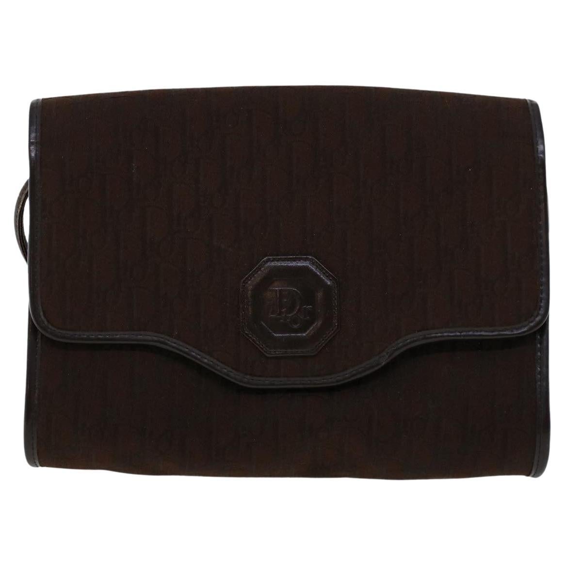 Christian Dior Brown Monogram Shoulder Bag Vintage For Sale at 1stDibs
