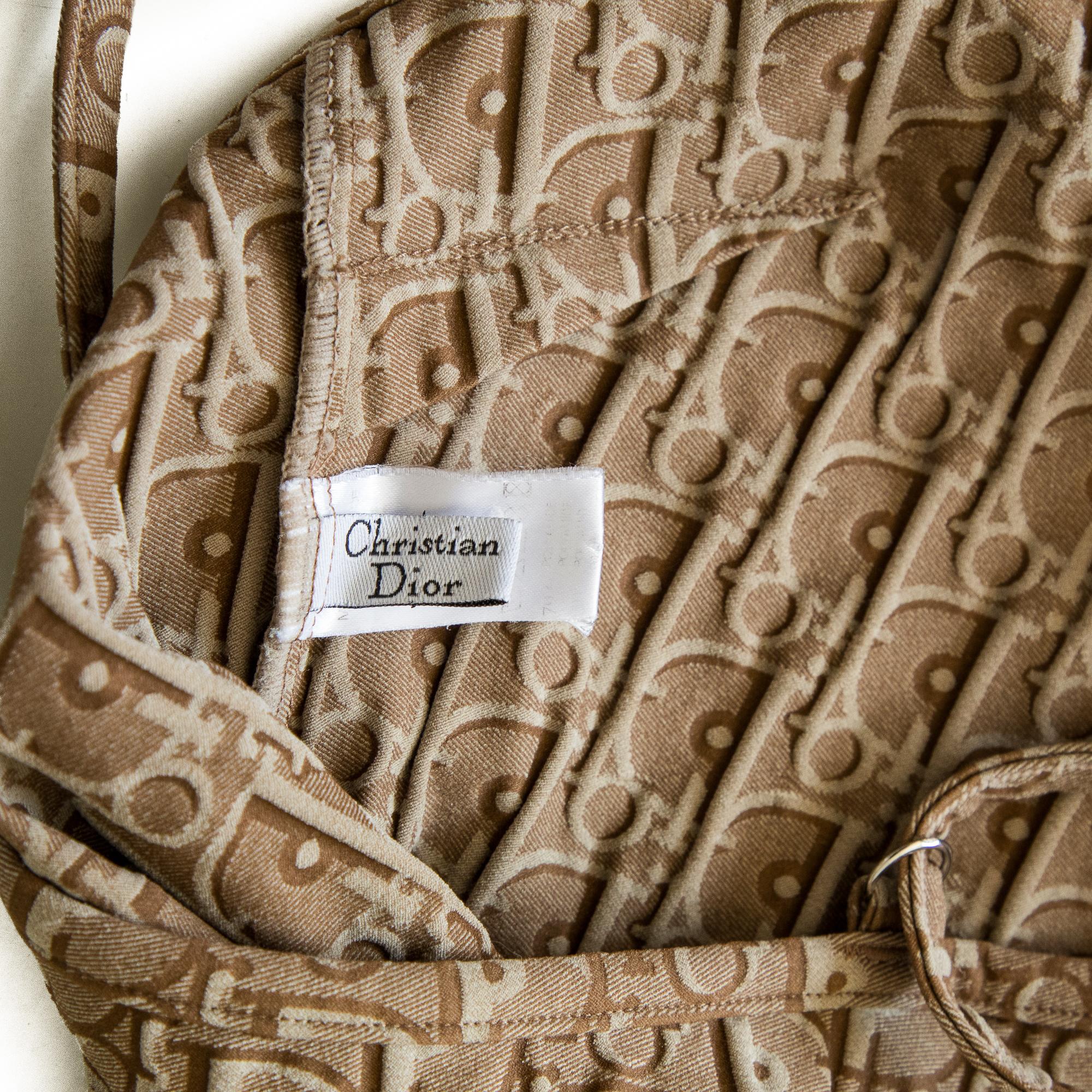 Christian Dior by Galliano 2004 Monogram Tank Top size 36 Christian Dior by Galliano 2004 Monogram Tank Top size 36