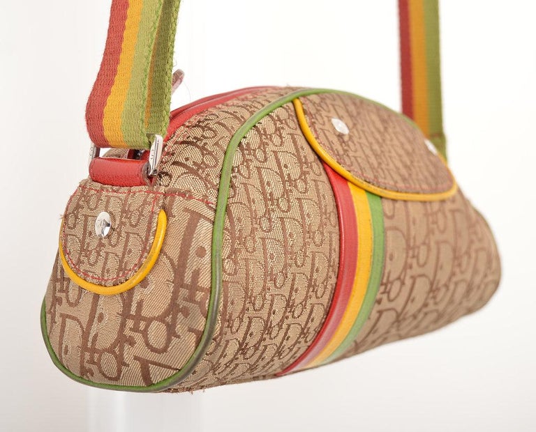 Christian Dior By Galliano Fw/2004 Rasta Cross Body Bag For Sale at 1stDibs