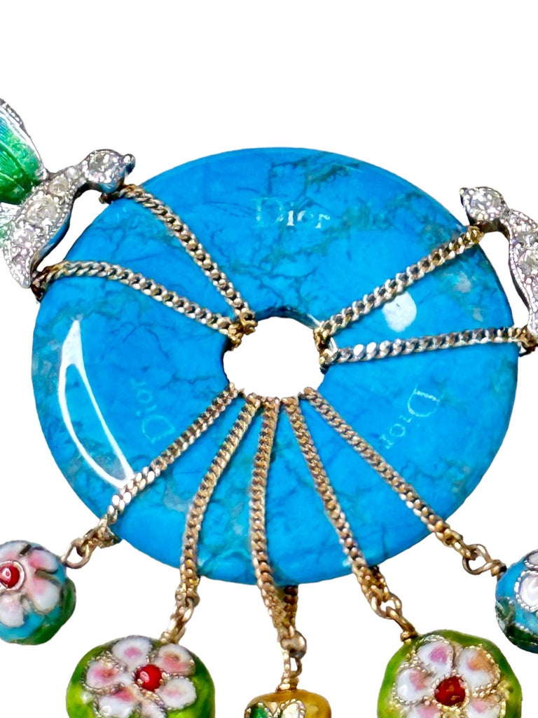 Christian Dior by John Galliano 2006 Tonkidior Turquoise Collar Choker ...