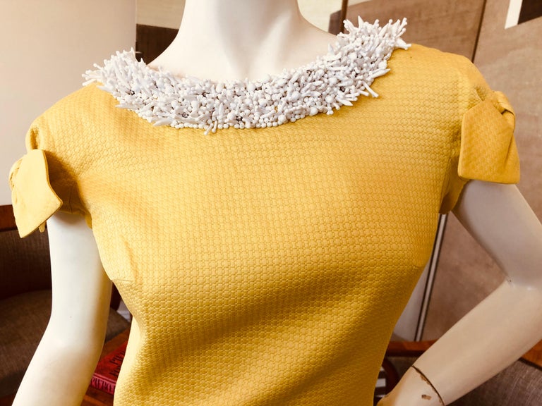 Christian Dior by John Galliano '99 Yellow Day Dress with Bows and ...