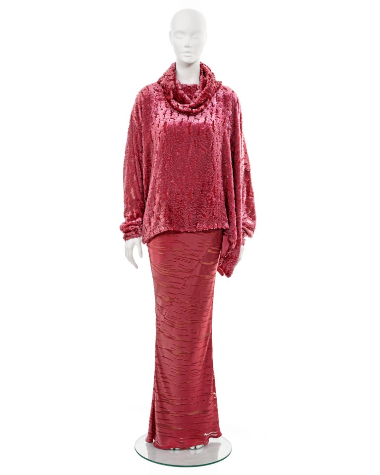 Christian Dior by John Galliano bias cut evening dress and sweater, fw ...