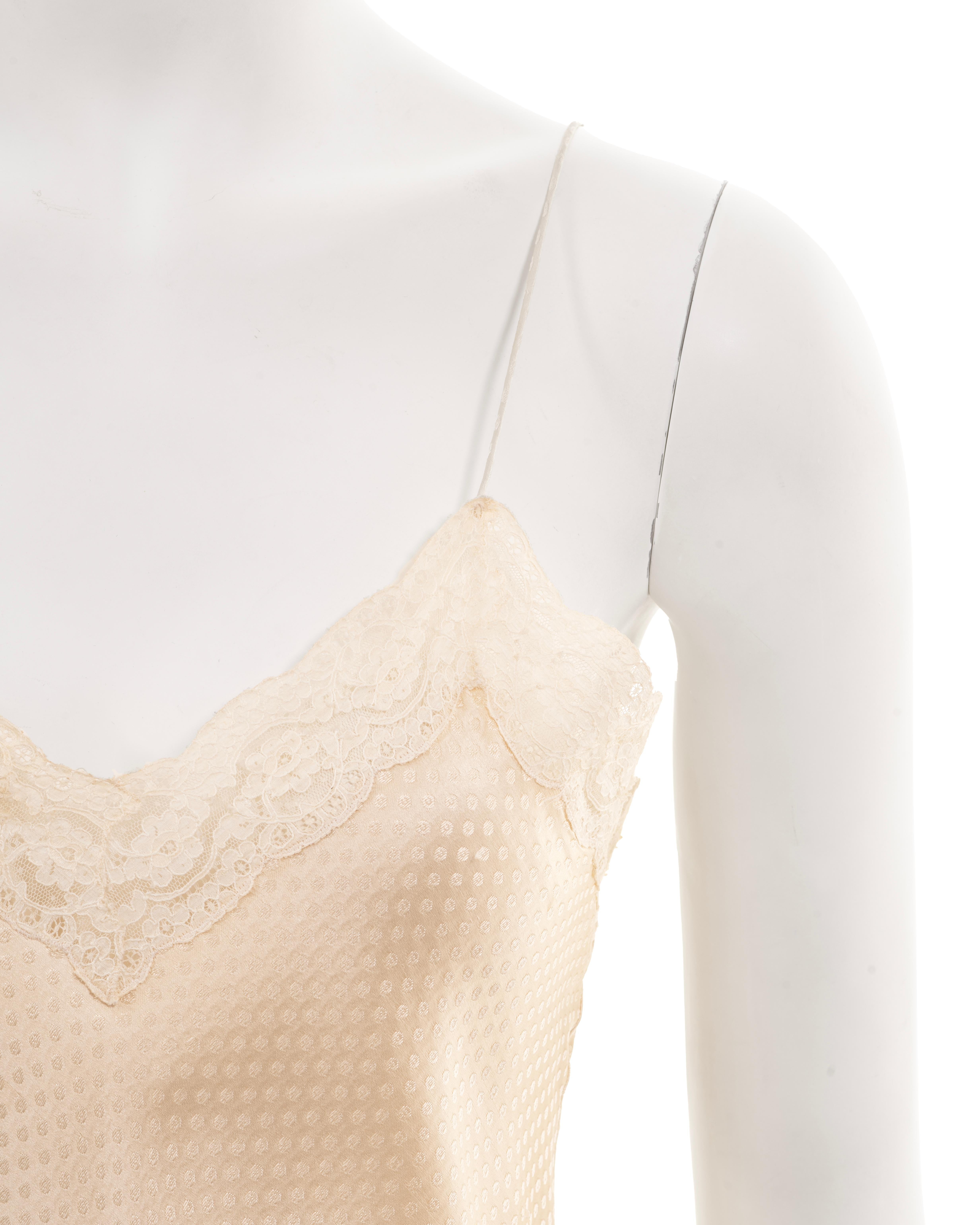 Christian Dior by John Galliano cream silk damask slip dress, ss 2005 ...