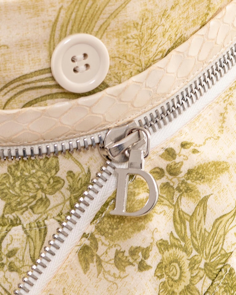 Christian Dior by John Galliano deconstructed floral silk wrap skirt ...