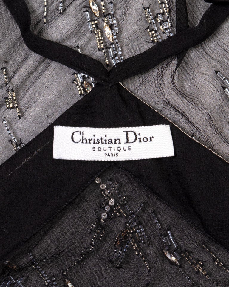 Christian Dior by John Galliano embellished silk evening blouse, ss ...