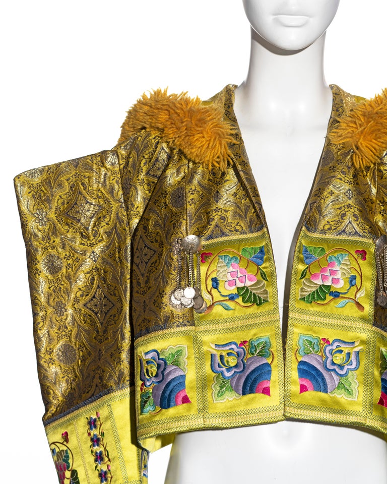 Christian Dior by John Galliano embroidered metallic brocade jacket, fw ...