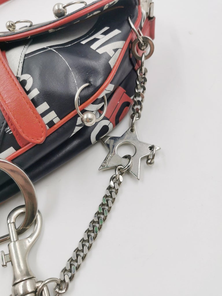 Christian Dior by John Galliano Hardcore Piercing Punk Star Saddle Bag ...