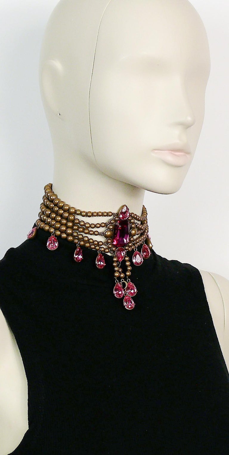Christian Dior Jewelled Edwardian Choker Necklace at 1stDibs