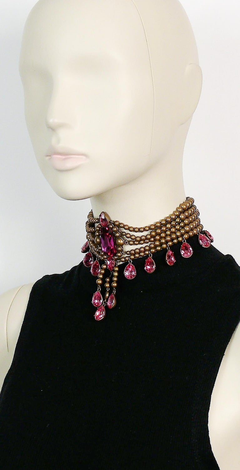 Christian Dior Jewelled Edwardian Choker Necklace at 1stDibs