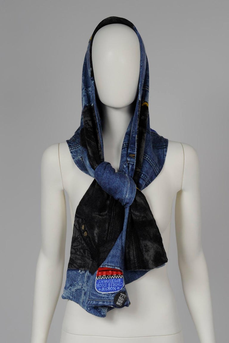 Christian Dior By John Galliano Miss Diorella Scarf, Fall-Winter 2001 ...