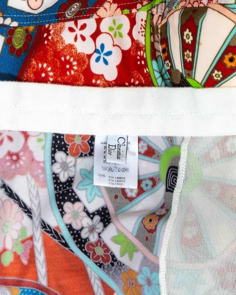 Christian Dior by John Galliano oriental print thong and corset, ss ...