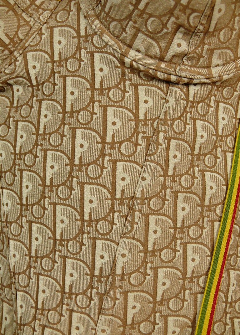 Christian Dior Rasta Monogram Bustier Top US Size 36C at 1stDibs ...