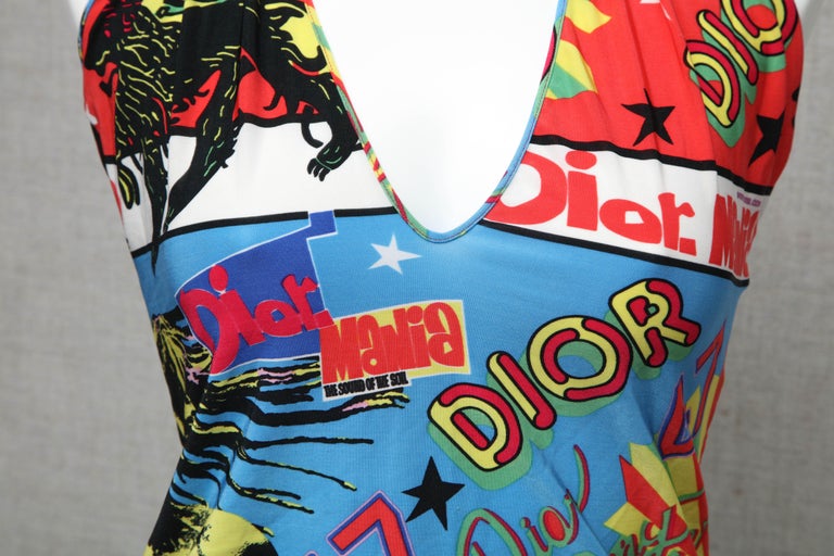 Christian Dior by John Galliano Rasta Print Tank Top T-shirt For Sale ...