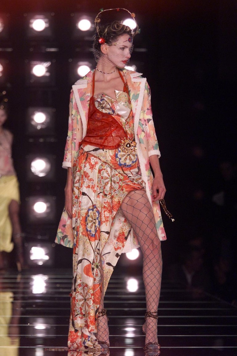 Christian Dior by John Galliano Runway Evening Dress and Stole, Spring ...