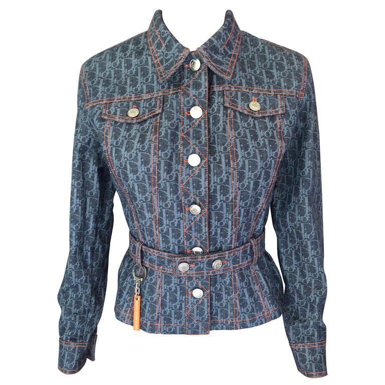 Christian Dior By John Galliano S/S 2002 Diorissimo Logo Monogram Denim ...