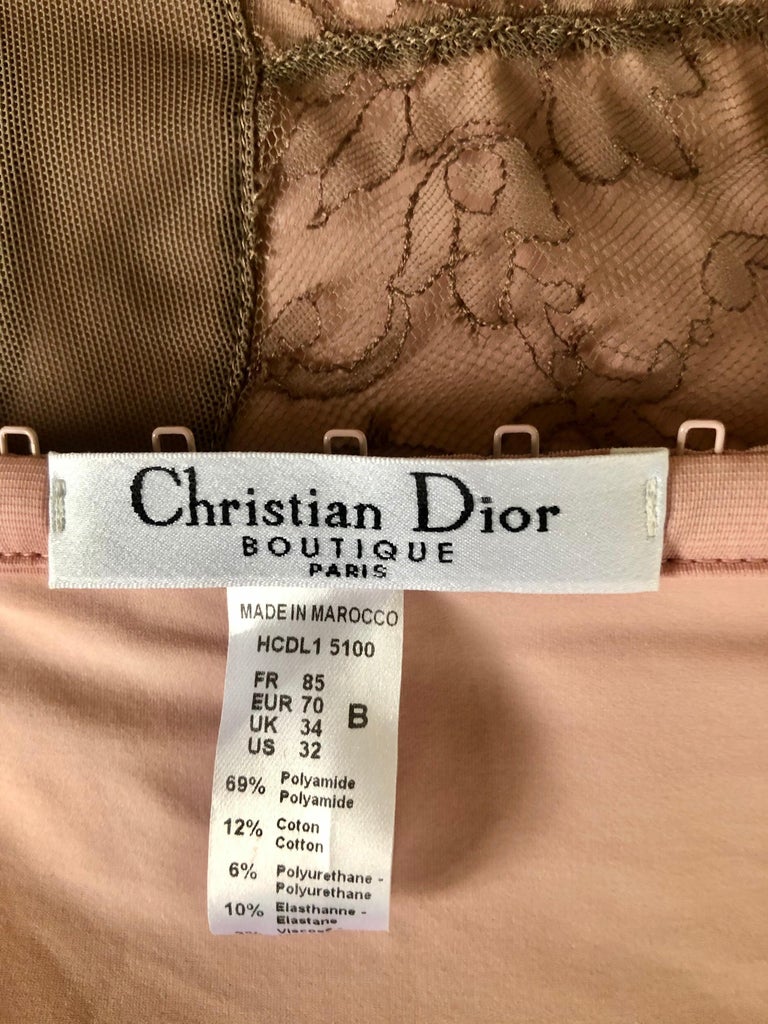 Christian Dior By John Galliano S/S 2006 Unworn Bustier Lace Corset ...