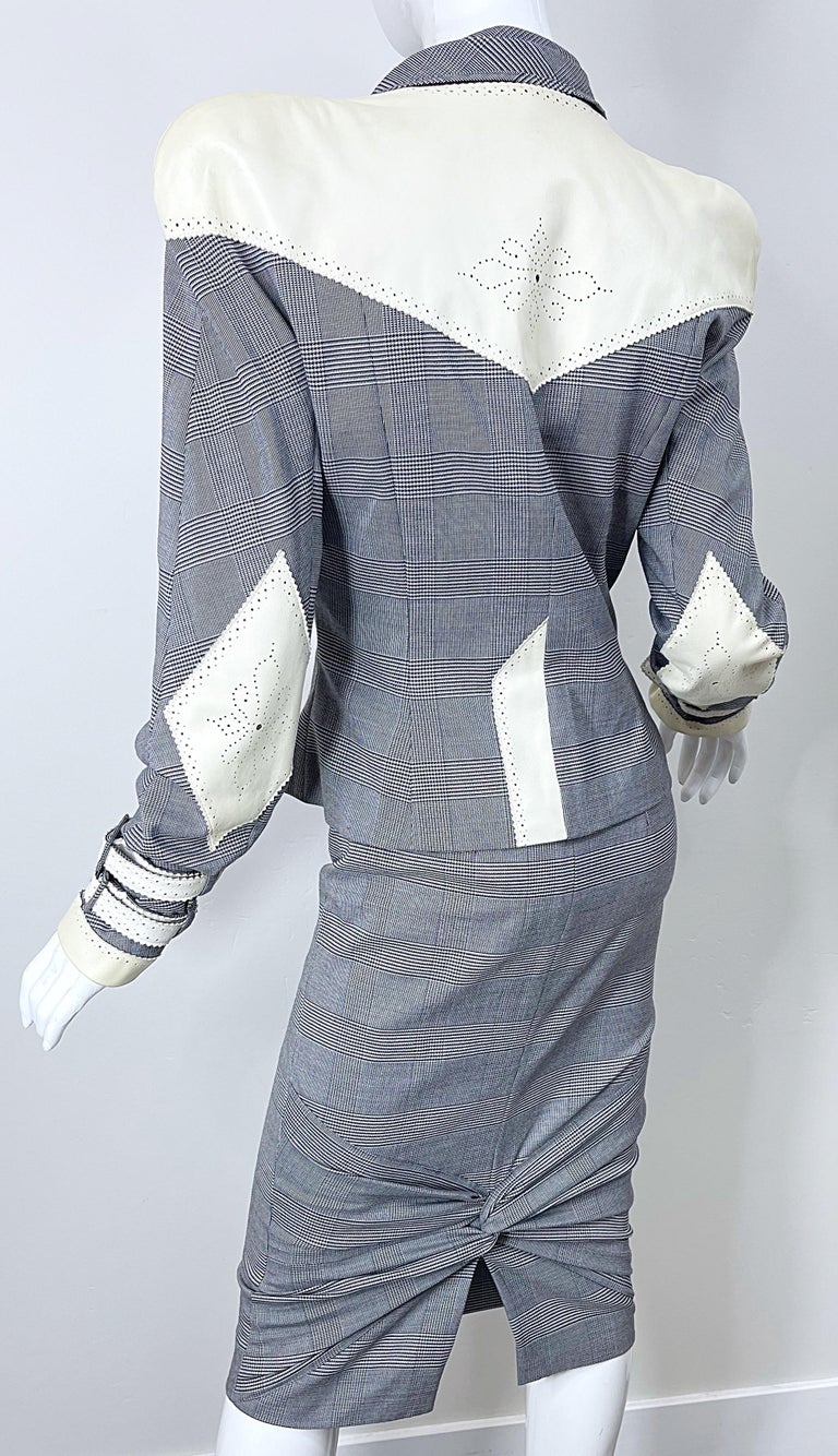 Christian Dior John Galliano Spring 2004 Runway Size 8 Black White ...