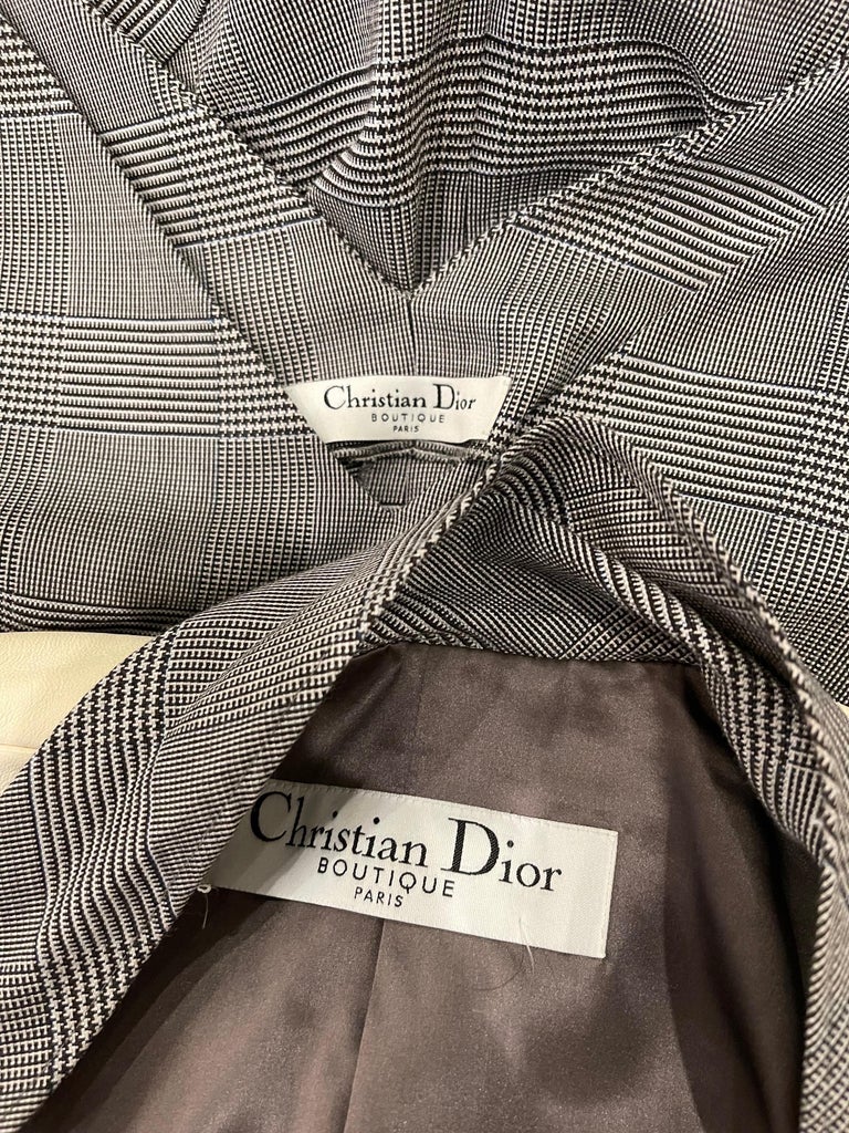 Christian Dior John Galliano Spring 2004 Runway Size 8 Black White ...