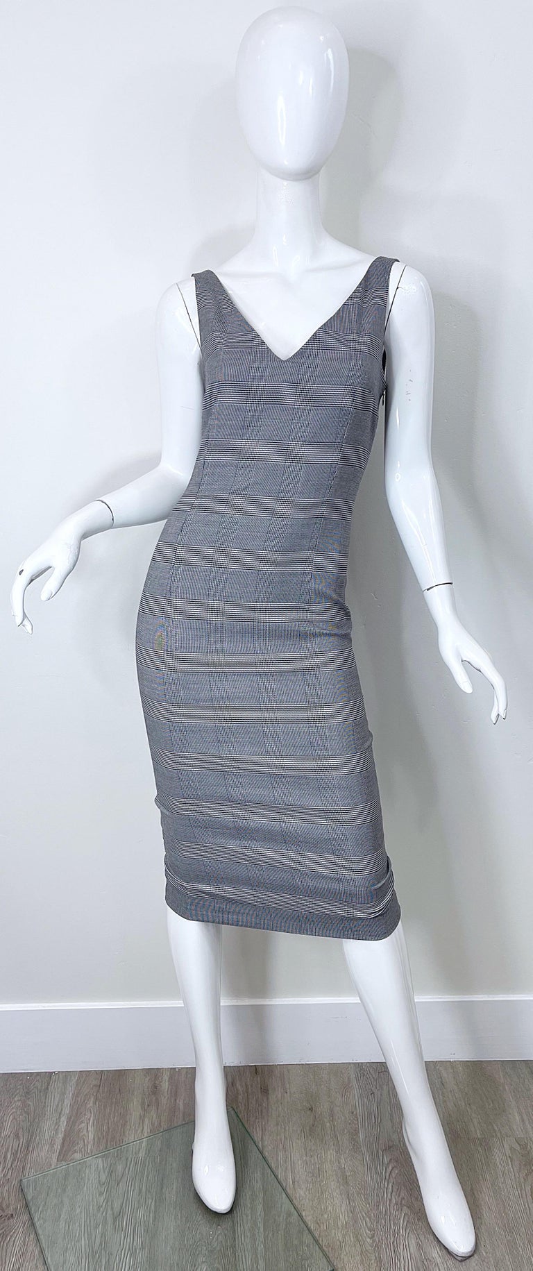 Christian Dior John Galliano Spring 2004 Runway Size 8 Black White ...