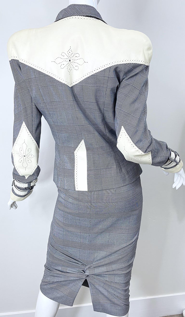 Christian Dior John Galliano Spring 2004 Runway Size 8 Black White ...
