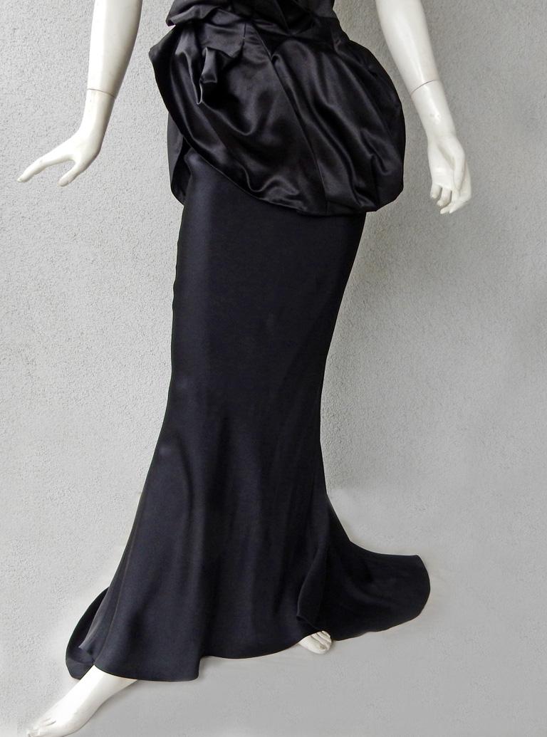 Christian Dior By John Galliano Sophisticated And Dramatic Dress Gown