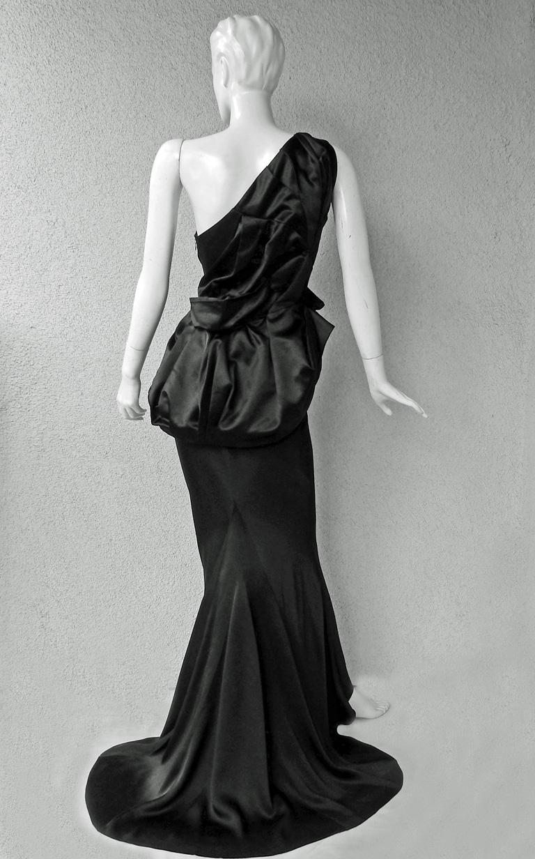 Christian Dior By John Galliano Sophisticated And Dramatic Dress Gown