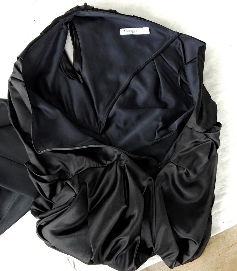 Christian Dior By John Galliano Sophisticated And Dramatic Dress Gown